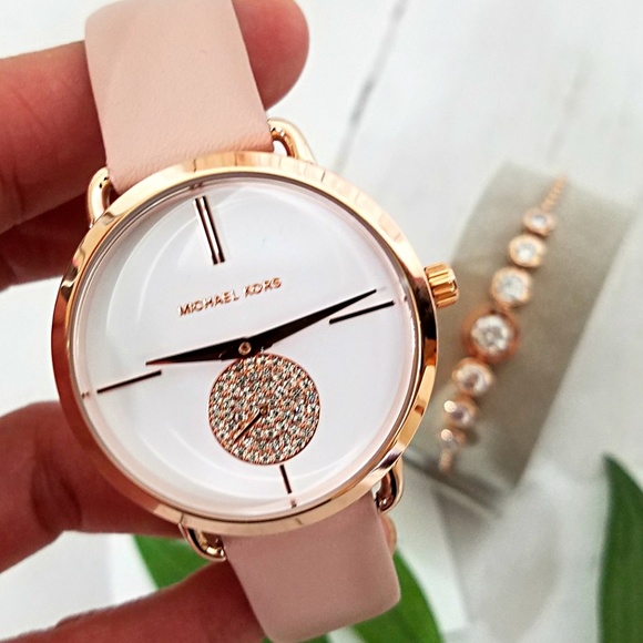 Michael Kors | Accessories | Nwt Michael Kors Portia Watch Set Mk3863 ...